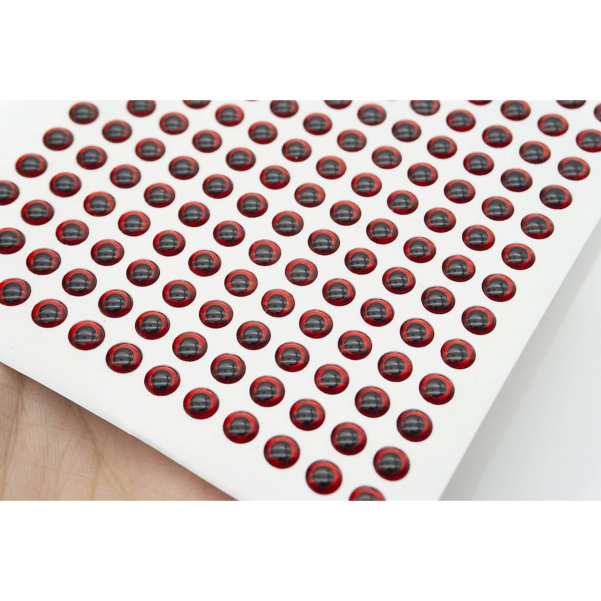 500pcs 3mm Red 3D Holographic Fishing Lure Eyes 3D Lure Eye 3D Soft Eye 3D Holographic Lure Eye Fly Tying, Jigs, Crafts