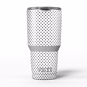 Design Skinz The Slate Black Micro Polka Dots - Skin Decal Vinyl Wrap Kit Compatible with The Yeti Rambler Cooler Tumbler Cups
