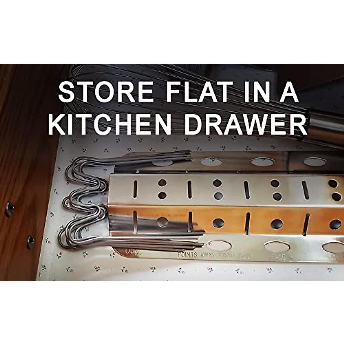 VERTIGRILLE Vertical Skewer Rack - 2 Pack (24 skewers) - Air Fryer Rack - Smoker Rack - Grill and Oven Chicken Wing Rack and Much More