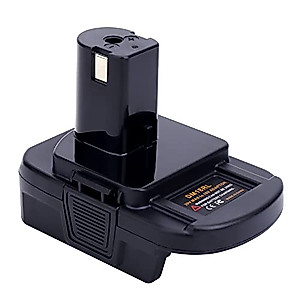 Biswaye Adapter Compatible with Dewalt 20V Battery to Replacement for Ryobi 18V ONE+ Battery, Adapter Compatible with Milwaukee M18 Battery to Replacement for Ryobi 18V ONE+ Battery P102 P189 P107