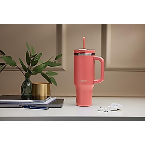 Contigo Streeterville Tumbler 1200ml with Handle | Stainless Steel Vacuum Insulated Water Bottle with Straw and Lid | Cold for 29 Hours | Travel Mug | Thermal Flask | BPA Free