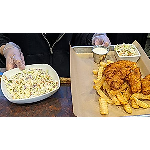 Daxwell Food Safe Stretch Poly Gloves (Medium, 1,000 Count) Non-Latex, Disposable, Food Handling Use, Powder Free, F10000224,White