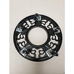 Big Roll; Easy Rolling; Decorative,Heavy Duty Plastic;Patio Caddy Plant and Pot Mover; 360° Swivel Locking Wheels; Durable Plastic; Indoor, Outdoor Home and Garden Tool;16 Inch (Black)