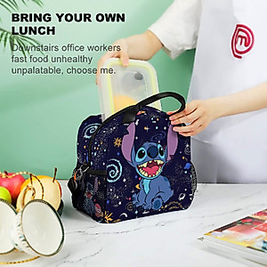 Cute Lunch Bag for Women Cartoon Lunch Box Portable Insulated Lunch Tote Bag Thermal Cooler Bag for Work School Outdoor