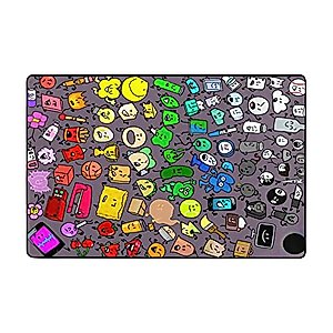 Bfdi Battle for Dream Anime Rug Soft Flannel Carpet 3D Non-Slip Area Rug Art Floor Mat Doormats Decorative Rugs for Bedroom Living Room 36"X24"