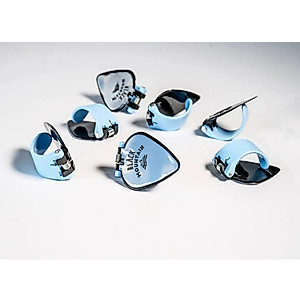 Black Mountain Light Gauge Thumb Picks for Acoustic Guitar, Electric Guitar, Ukulele, Banjo, and More - Spring Loaded Universal Fit for Medium to XL Thumbs - Premium Finger Picks