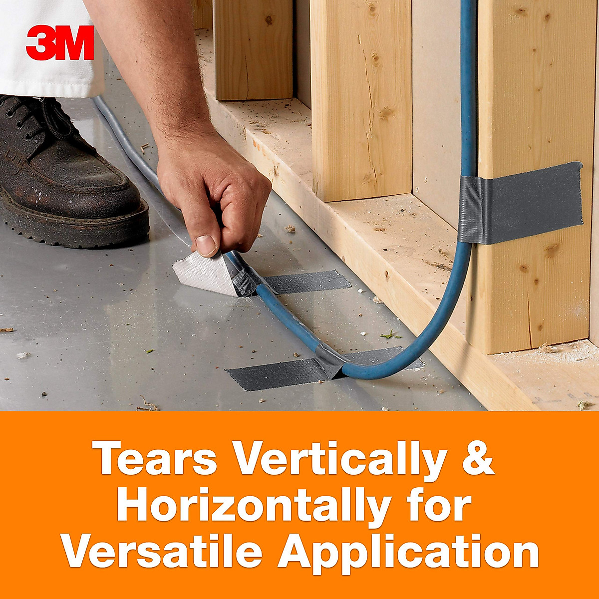 3M Pro Strength Duct Tape, 1.88 in x 60 yds, Professional-Grade Multi-Purpose Tape, Powerful Adhesive, Long-Lasting Bond, Ideal for Industrial & HVAC Use, Excellent Strength For Durability (1260-A)