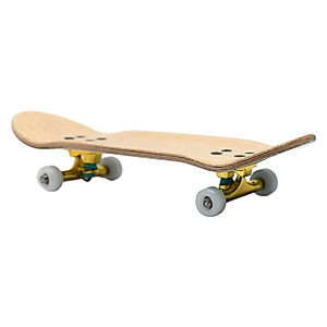 Teak Tuning 32mm Pro Fingerboard Heat Transfer Graphic Complete - Fully Assembled with Pro Level Parts - Pro Shaped Wood Deck (34x97mm), UltraSpin Wheels, Prodigy Trucks - Teal Yeti