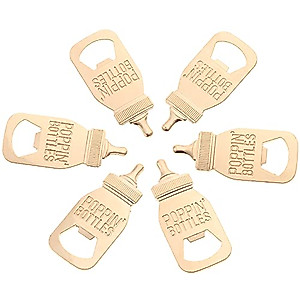 30 Pack Baby Shower and Gender Reveal Bottle Openers Party Favors Souvenirs for Guests with Gift Boxes for Boy and Girl Newborn (White - Baby Bottle, 30)