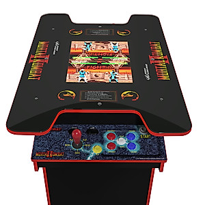 Arcade1Up Mortal Kombat Head-to-Head Arcade Machine, 2 Player Cocktail Style Cabinet for Home - 9 Classic Games