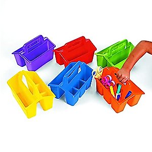 Classroom Storage Caddies (6 Pack) Office, School, Home Organization and Storage