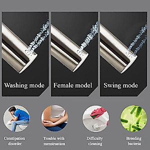 Bidet Toilet Seat, Elongated Toilet Seat Warm Water, Heated Seat Bidet with Remote Control,Self-cleaning Nozzle Temperature Adjustable LED Light, Need Electricity, for Hotel office Hospital school