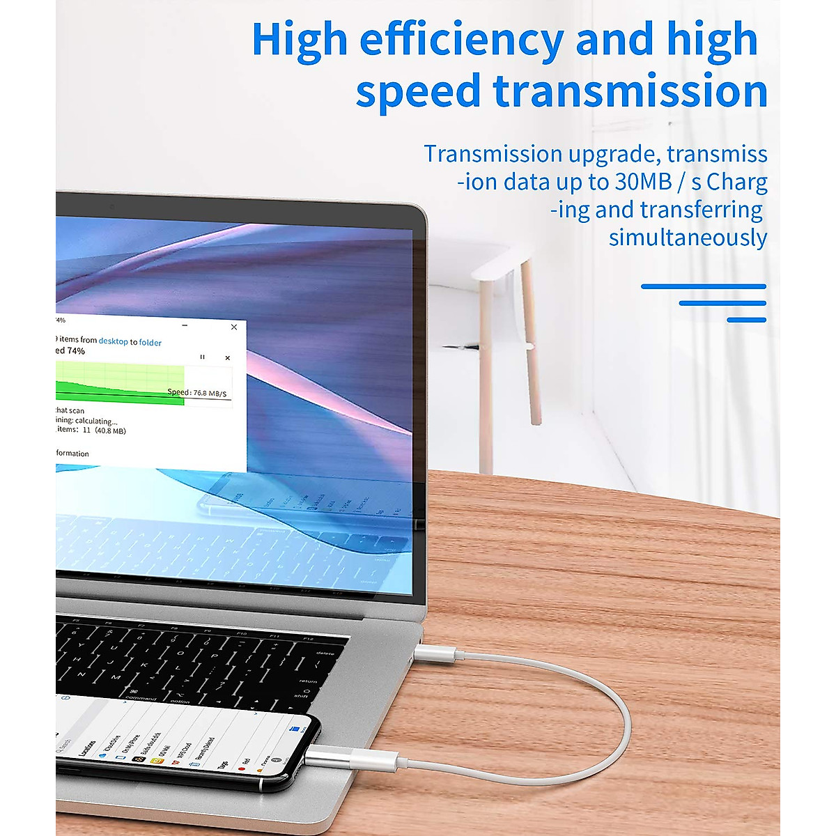 4Pack USB C Female to Lightning Male Adapter for iPhone 12 11 mini XR/XS/SE/7/8/X/Plus/Pro Max Ipad Air Mini Type Compatible with Charging Data Transmission Connect Charger Connector Cable Converter