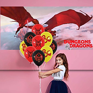 Dungeon of Dragon Party Supplies Decorations Cake Topper Birthday Backdrop Background Decor