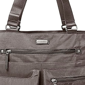 Baggallini womens Any Day Tote with RFID Phone Wristlet, Sterling Shimmer, One Size US