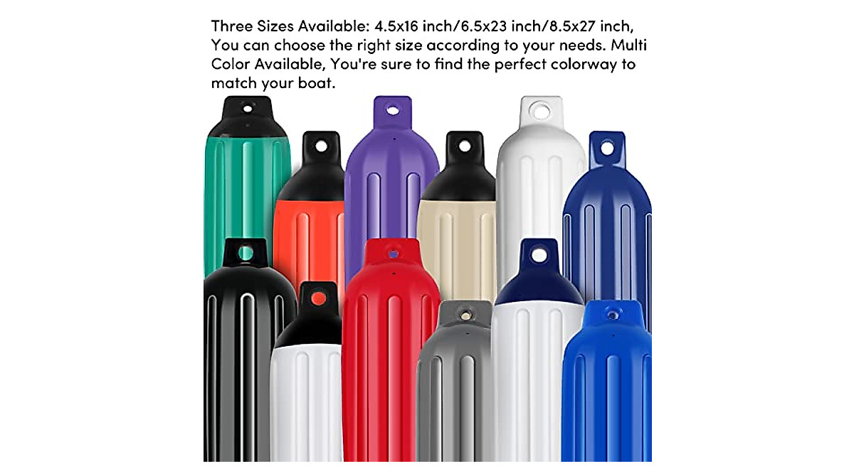 VEITHI Boat Fenders - Durable 4 Pack for Protection