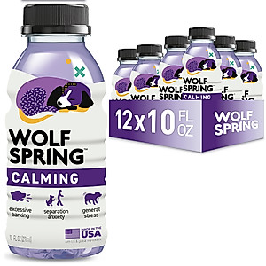 Wolf Spring Calming Food Topper 12 Pack - Dog Anxiety Relief - Calming Treats for Dogs - Natural Food Topper Dog Calming Treats for Anxiety - Reduce Anxious Behavior & Promote Relaxation
