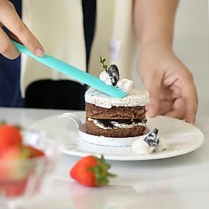 6PCS Silicone Spatulas, MONGSEW Food Grade Heat Resistant Rubber Spatula Set, Kitchen Spatulas for Baking, Cooking and Mixing, BPA-Free, Dishwasher Safe (Set of 6, Multi Colors)