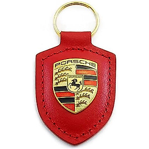 Porsche Crest Keyring - Red