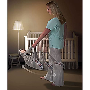 KidCo TR5101 SwingPod Unisex Travel Portable Polyester Nursery Swaddle Swing Blanket for Newborns and Babies, Gray Chevron Pattern