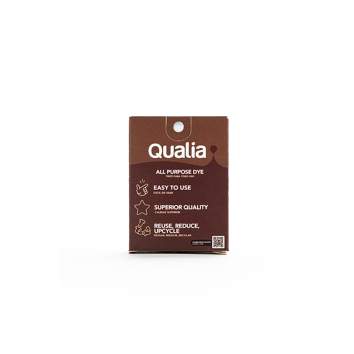 Qualia All Purpose Powder Fabric Dye, Easy to Use Dye for Natural Fabrics: Cotton, Wool, Silk, Wood, & Linen, Ultra Concentrated Colors, Brown, 3 Pack