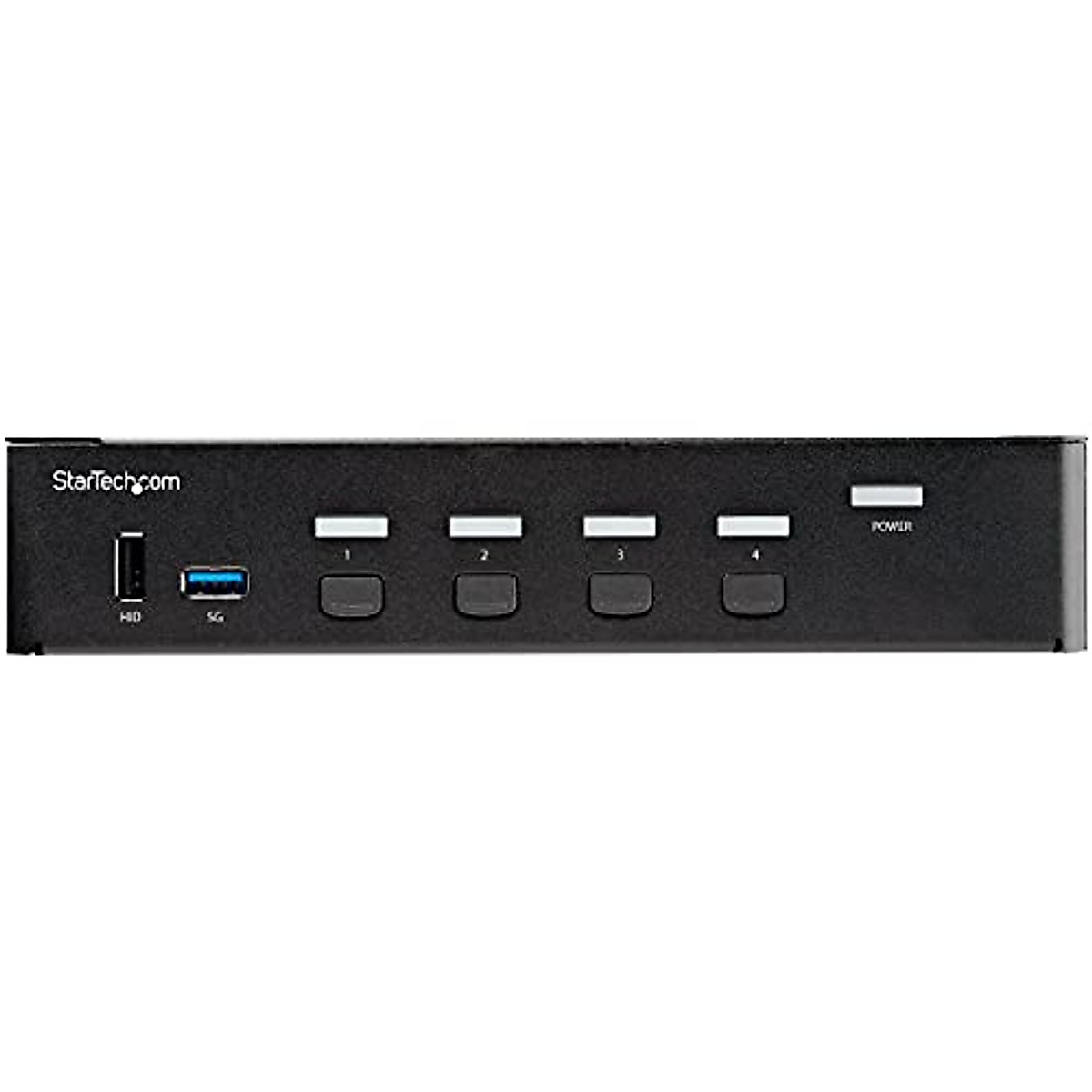 StarTech.com 4 Port HDMI KVM Switch - Single Monitor 4K 60Hz Ultra HD HDR - Desktop HDMI 2.0 KVM Switch with 2 Port USB 3.0 Hub (5Gbps) and 4X USB 2.0 HID, Audio - Hotkey Switching - TAA