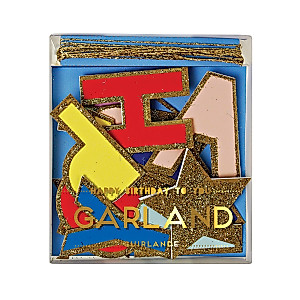 Meri Meri Happy Birthday to You Party Banner (Pack of 1), 14' Happy Birthday Banner