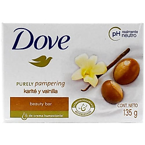 Dove, Beauty Bar Soap Variety Pack of 12, Go Fresh, Shea Butter, Coconut Milk, White - 135g