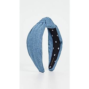 Lele Sadoughi Women's Denim Knotted Headband, Light Denim, Blue, One Size