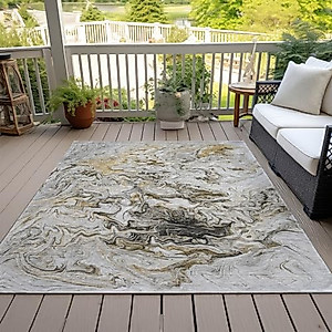 Addison Rugs Chantille ACN603 Taupe 9' x 12' Indoor Outdoor Area Rug, Easy Clean, Machine Washable, Non Shedding, Bedroom, Living Room, Dining Room, Kitchen, Patio Rug