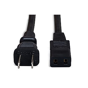Hosa PWC-178 IEC C9 to NEMA 1-15P Power Cord, 8 Feet