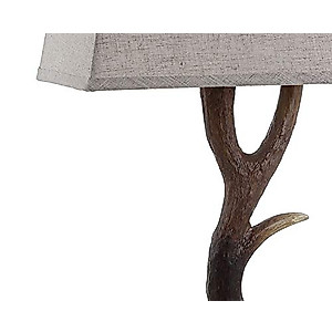 JONATHAN Y JYL6306A Antler 29.5" Rustic Resin/Crystal LED Table Lamp Traditional Bedside Desk Nightstand Lamp for Bedroom Living Room Office College Bookcase LED Bulb Included, Brown