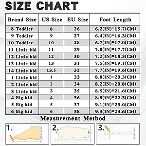 DVTENI Unisex-Child Black Boys Girls Shoes Antiskid Tennis Sneakers Outdoor Casual Kids Shoes Running Shoes(Toddler/Little Kid/Big Kid)