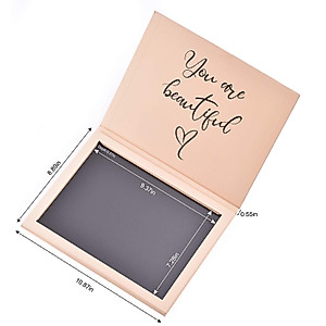 Allwon Extra Large Magnetic Palette Empty Makeup Palette for Eyeshadow Lipstick Blush Powder (Heart shape)