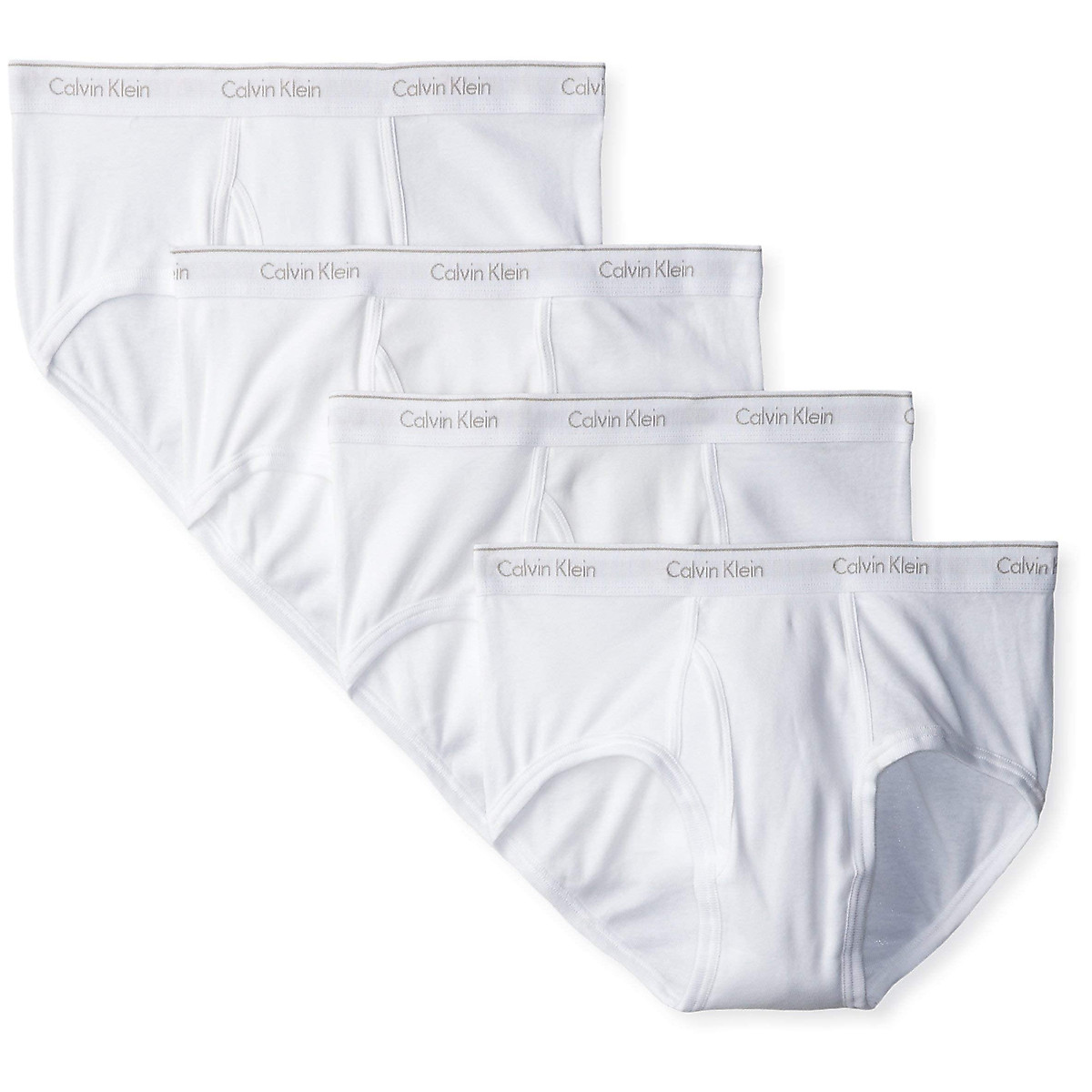 Calvin Klein Men's Cotton Classics Multipack Briefs, Pure White, Medium