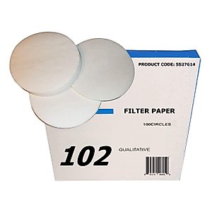 Sci-Supply LC27614-102D Qualitative Grade Filter Paper, Medium Speed, 10 Micron Pore Size (Retention) - 12.5 cm, Paper