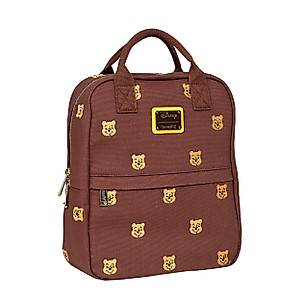 Loungefly x Winnie the Pooh Embroidered Canvas Backpack (One Size, Brown Multi)