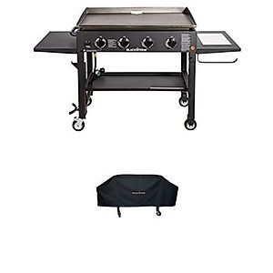 Blackstone 36" Cooking Station & 1528 600D Polyester Heavy Duty Flat top Gas Grill Cover