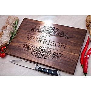 Personalized Cutting Board - Christmas gift - Rustic Home Decor - Engraved Cutting Board - Custom Cutting Board - Kitchen Decor - Home Decor - Wedding Gift Engagement