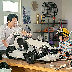 Segway Ninebot GoKart Kit, Outdoor Race Pedal Go Karting Car for Kids and Adults, Adjustable Length and Height, Ride on Toys