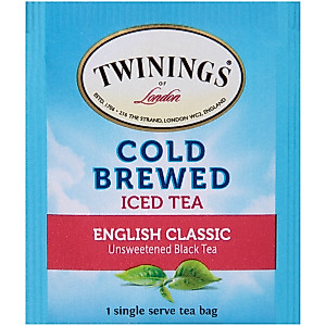Twinings English Classic Cold Brewed Iced Tea Bags, 20 Count (Pack of 6)