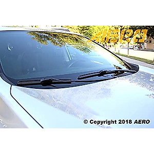 AERO Avenger 28"+28" I&L Pinch Tab Premium All-Season Beam Windshield Wiper Blades OEM Replacement for Ford Edge Escape Focus with Extra Rubber Refill + 1 Year Warranty (Set of 2)