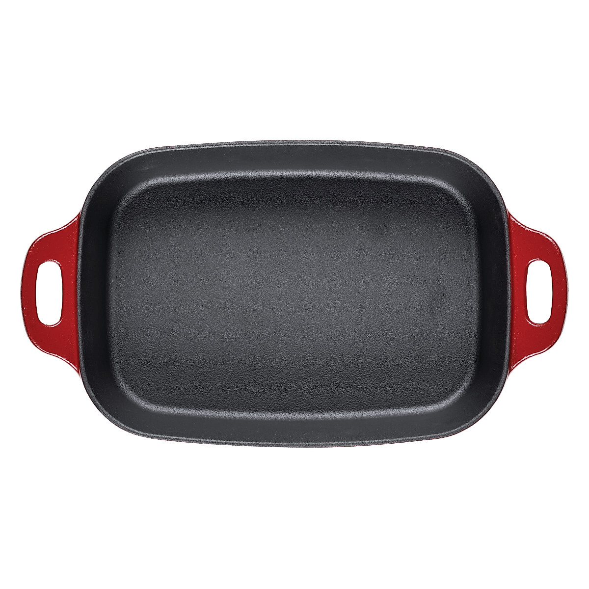 Rachael Ray NITRO Cast Iron Roasting Lasagna Pan/Baking Dish, Roaster/Rectangular, 9 Inch x 13 Inch, Red