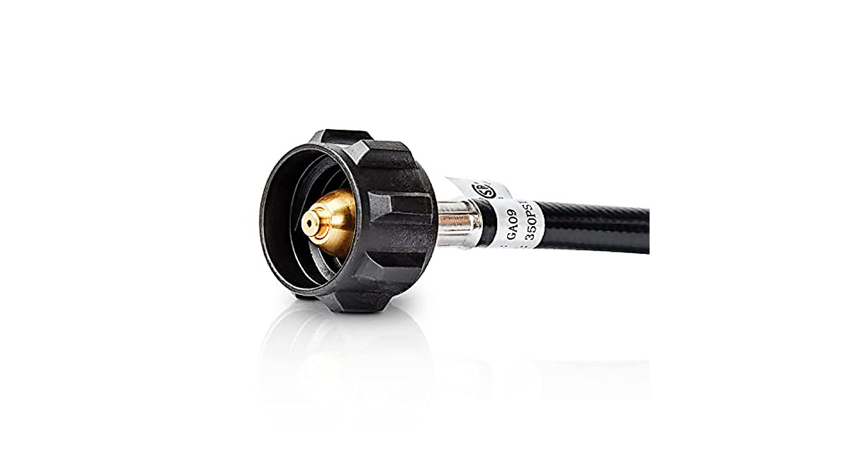 GasSaf 5 FT Propane Adapter Hose with Griddle Regulator, Griddle Gas ...