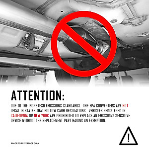 DNA MOTORING Factory Style Catalytic Converter Flex Exhaust Pipe Compatible with 10-14 Equinox / 12-15 Captiva Sport / 10-14 Terrain, 2.4, OEM-CONV-029