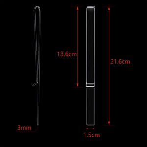 eBoot 8 Pieces Music Stand Clips Music Stand Page Holder Transparent Sheet Holder Clear Acrylic Music Read Clip for Wind for Musician Outdoor