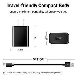 Charger Cable for Sony WH-1000XM5 1000XM4 1000XM3, WHCH710N, H910N WF-1000XM4 1000XM3, C500 WI-1000XM2 C200 XB400 SRS-XB13 XB23 Portable Speaker Earbud 5V AC Adapter USB C Headphones Charging Cord