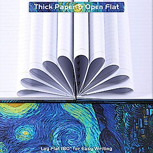 Ruled Notebook/Journal - Lined Journal with Hardcover, 8.4" x 6", College Ruled Spiral Notebook/Journal, Back Pocket, Strong Twin-Wire Binding with Premium Paper, Perfect for School, Home & Office