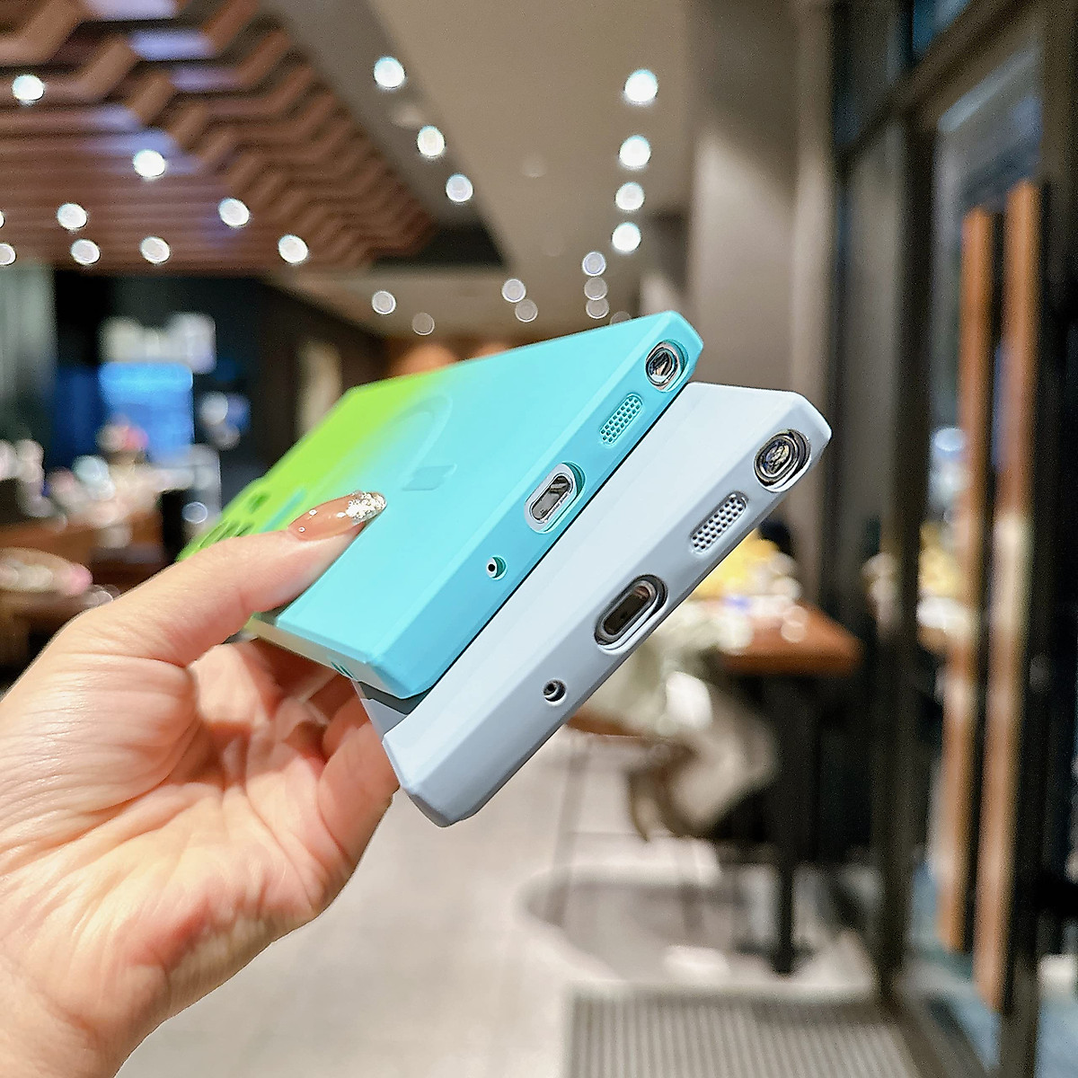 CIOMIO Magnetic for Samsung Galaxy Note 20 Ultra Case, Compatible with MagSafe, Full Camera Lens Film Protection Gradient Color Soft Silicone Shockproof Cover for Note 20 Ultra 6.9"(Orange Yellow)