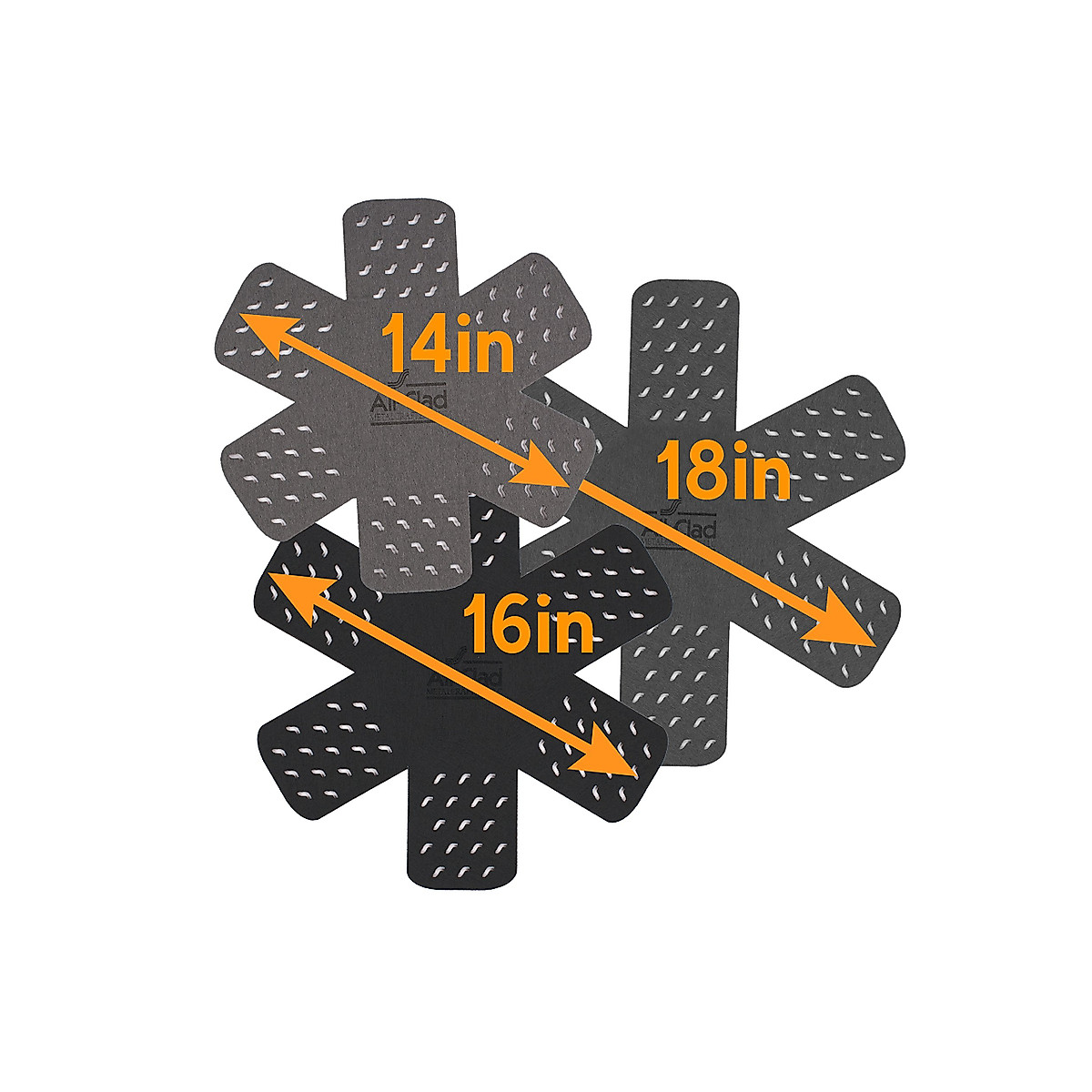 3-Piece Set Cookware Protectors and All-Clad Premium Ribbed Textured Silicone Grip Cookware Set | Pot and Pan Protectors and Handle Grips